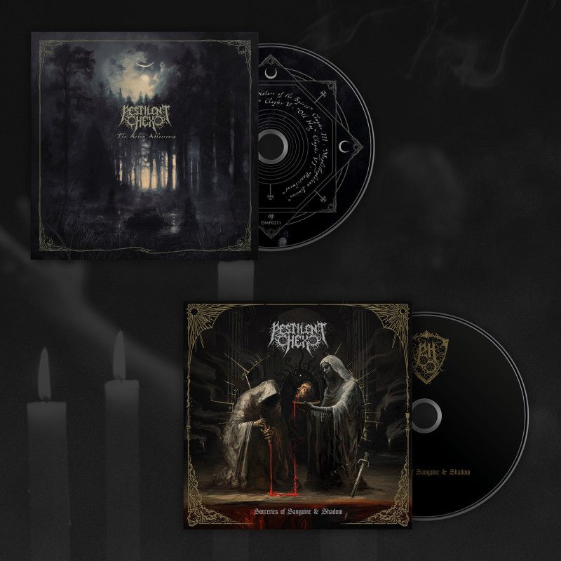 PESTILENT HEX - 'The Ashen Abhorrence' + 'Sorceries of Sanguine & Shadow' CD